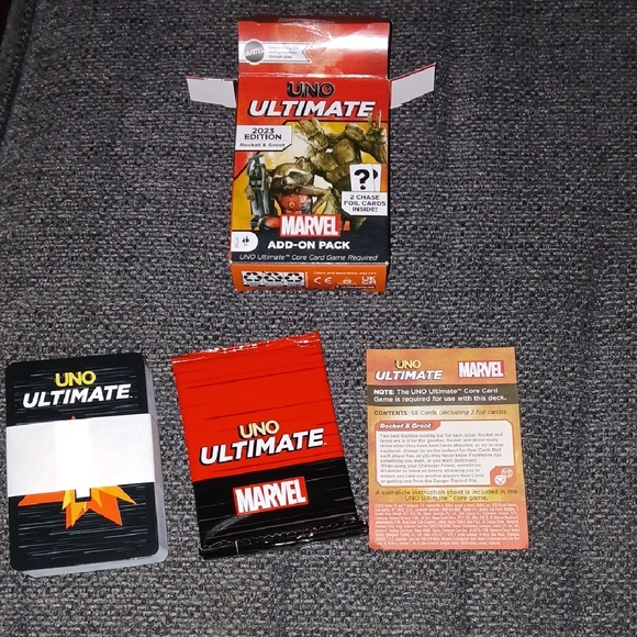 Marvel | Toys | Marvel Uno Ultimate Addon Pack With Red And Black ...
